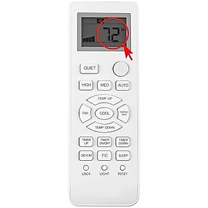 Replacement Remote Control for GE AC Air Conditioner Remote Control WJ26X22901 AHD06LZQ1 AHD08LZQ1 ESAQ406P ESAQ406T ESAQ408P ESAQ406TZ AHD06LX AHD08LX PHC06 PHC08 PHC06LY PHC08LY AHD06LXW1 AHD08LXW1
