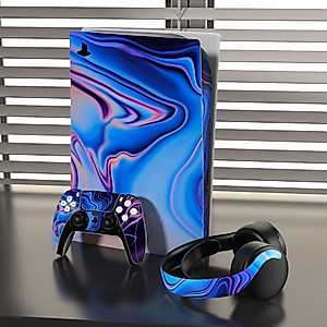 PlayVital Origin of Chaos Full Set Skin Decal for PS5 Console Disc Edition, Sticker Vinyl Decal Cover for PS5 Controller & Charging Station & Headset & Media Remote