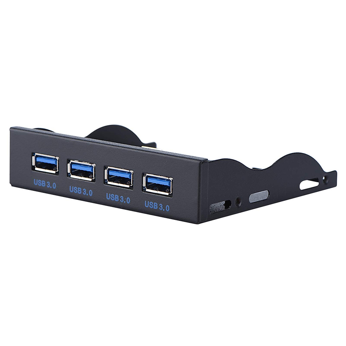 4 Ports USB 3.0 Front Panel Hub, 3.5 Inch Floppy Bay Internal Metal USB Hub Front Panel with 19 Pin to 4 USB 3.0 Hub Ports, for Computer Case