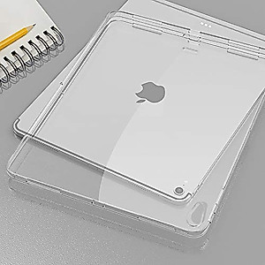HBorna Clear Case for 10.9" iPad Air 5th Generation 2022 / iPad Air 4th Generation 2020, Support Apple Pencil 2nd Gen Charging, Slim Lightweight Silicon Back Cover