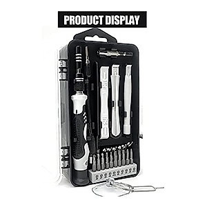 FASD FANCY 138 in 1 Magnetic Precision Screwdriver Bit Set Small,Electronic Screwdriver Kit DIY Kit for Repair and Disassembly Laptop,Computer,Cell Phone,Glasses,Game Console (BLACK)