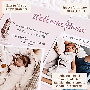 Peachly Baby Memory Book For Girls Milestone Keepsake Journal | First Five Years Baby Girl Memory Book | Baby Keepsakes First Year Memory Book | Baby Girl Baby Book | Bloom