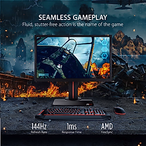 ViewSonic XG2402 24 Inch 1080p 1ms 144Hz Gaming Monitor with FreeSync Premium, Eye Care, Advanced Ergonomics, HDMI and DP for Esports