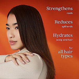 Fable and Mane Hair Oil - HoliRoots Strengthening Serum for Damaged, Frizzy Hair with Amla, Castor Oil for Hair Health - 3.4FL oz