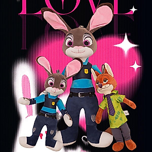 My Super Star Rabbit Stuffed Plush Toys Gifts for Friends Family Kids Christmas Halloween Chidlren Day 15'' Height Large (1 Piece) not Vacuum Sealed