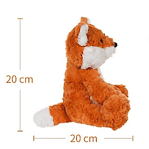 Apricot Lamb Toys Plush Yellow Fox Stuffed Animal Soft Cuddly Perfect for Child (Orange Fox,8 Inches)