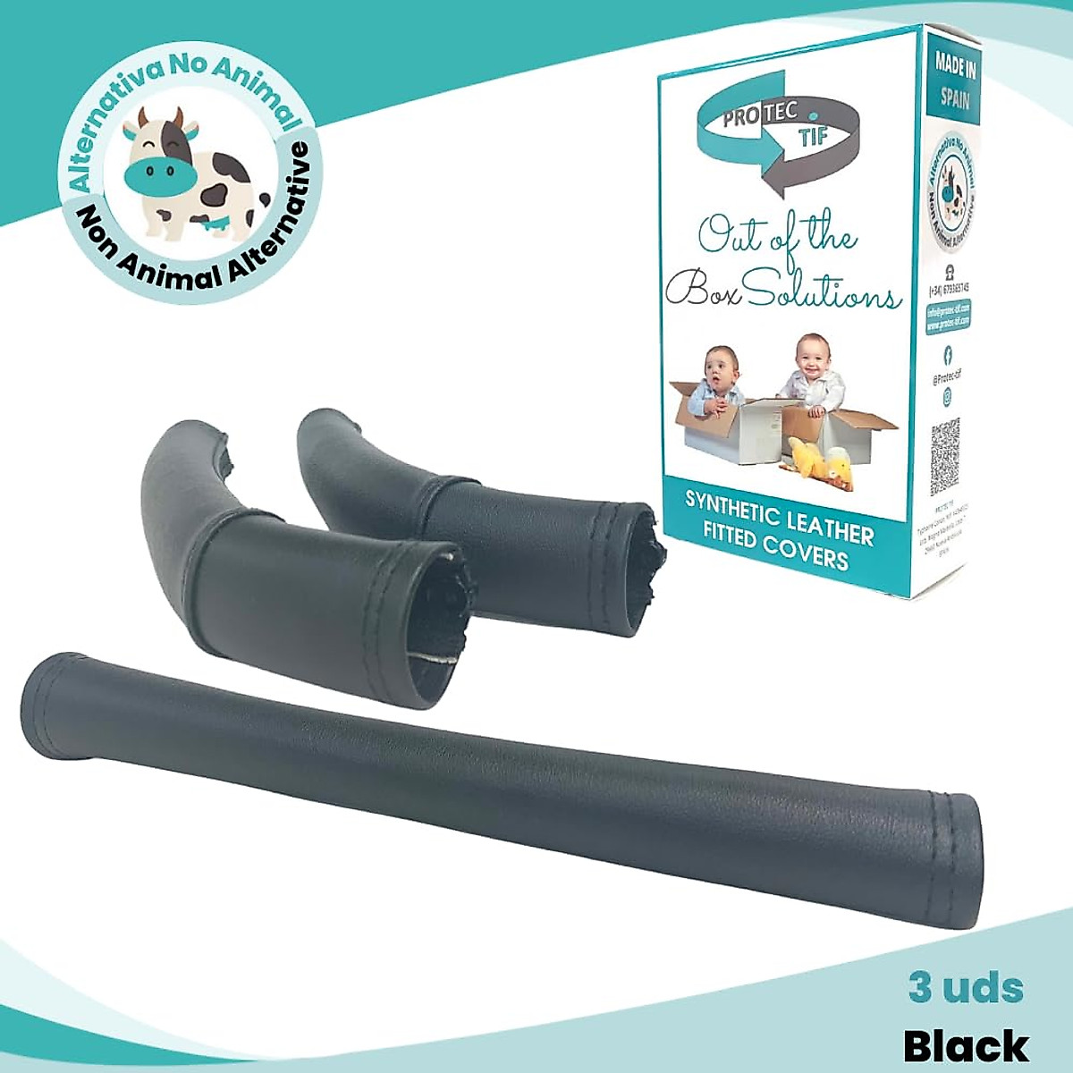 Fake Leather Fitted Cover Pack for Bugaboo Cameleon 3 (Does not Replace The Foam)