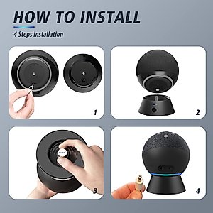 Battery Base for Echo 4th Generation（NOT Echo dot, Cirtek Portable Alexa Echo Battery Base,Large Capacity Battery Long Playtime,Indicator Light Can Be Turn Off (Not Include Echo 4th)