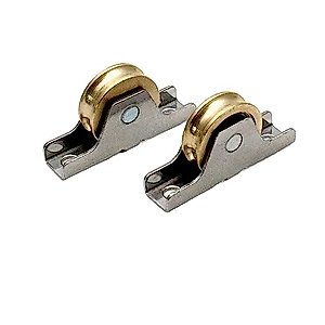 Stainless Steel Sliding Door Roller Cabinet Copper Caster Wheel Pulley Wardrobe Window Furniture Vintage Windows Tool 4Pcs (Color : C2-4 pcs)