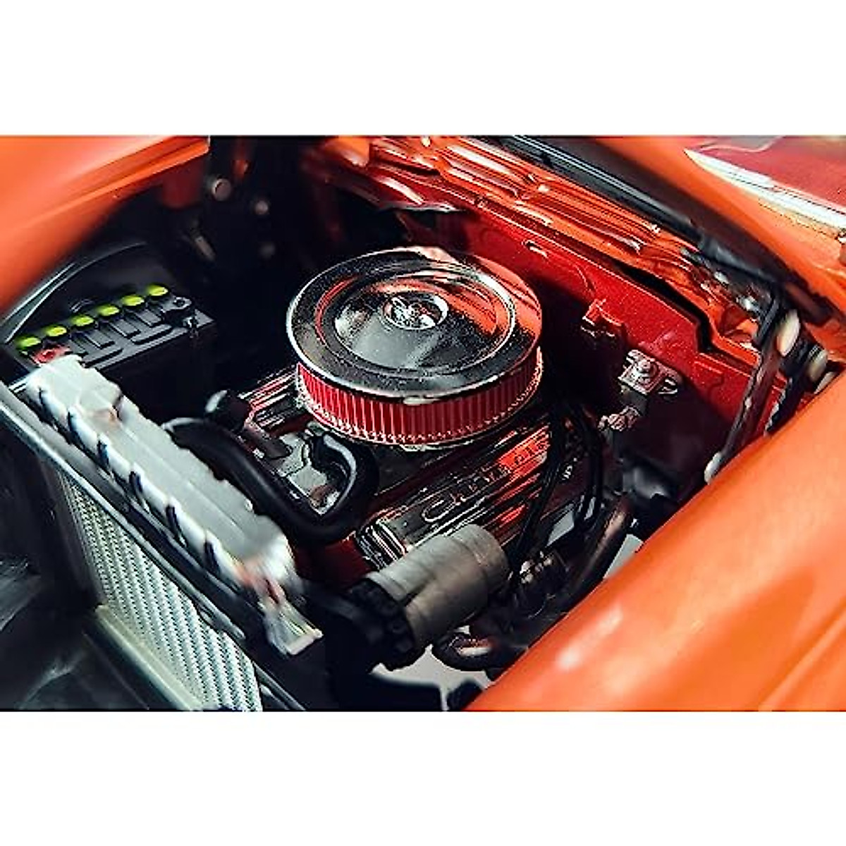 1957 Chevy 150 Custom Cruiser Orange Metallic and White Limited Edition to 300 Pieces Worldwide 1/18 Diecast Model Car by Acme A1807015