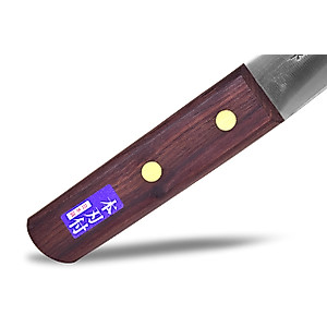 Seki Japan Masahiro Japanese Professional Boning Knife Round Type, 150 mm (5.9 inch), Japanese Carbon Steel Kitchen Cutlery, Chef Knives with Rose Wood Handle for Home Kitchen & Restaurant