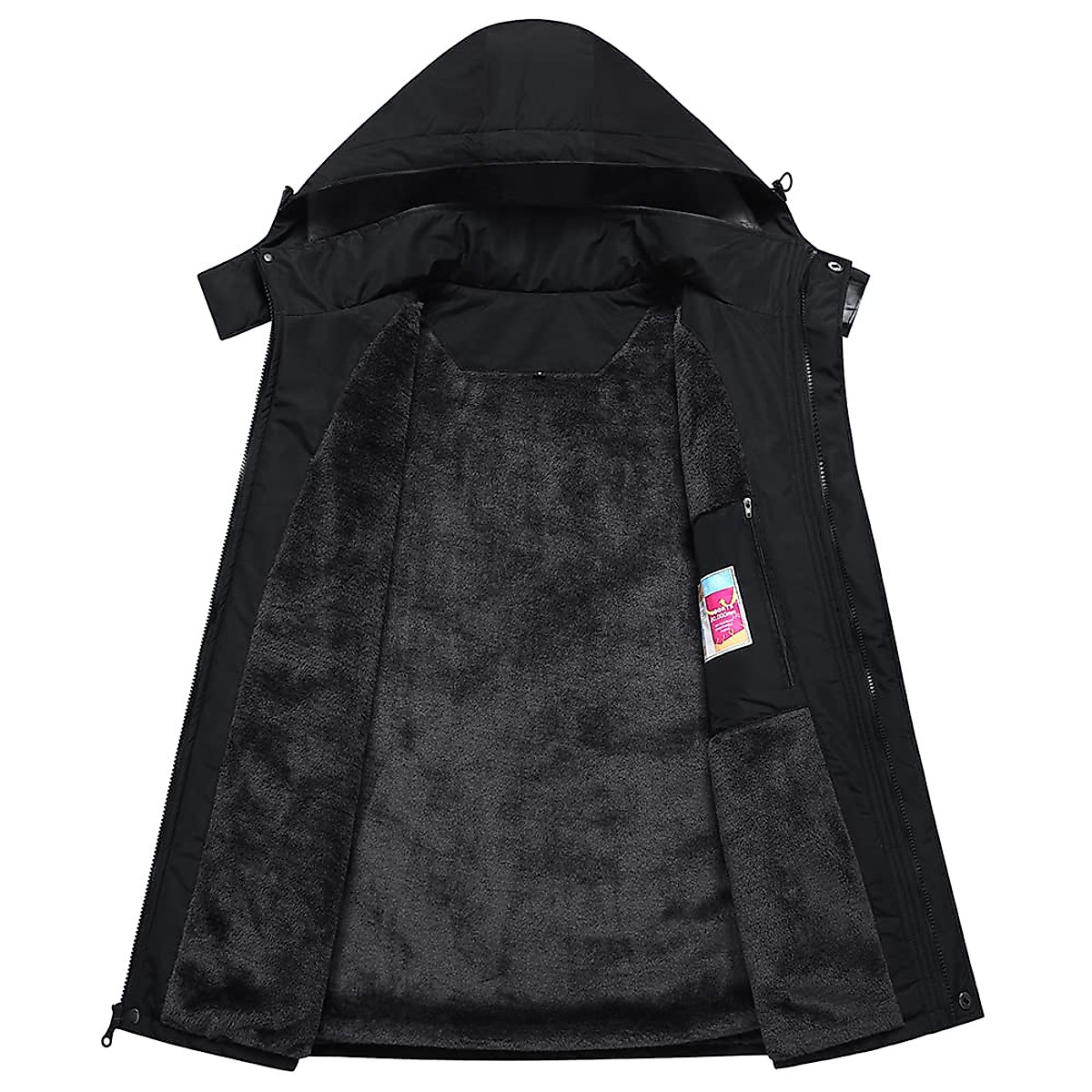 Jingangjin Men's Mountain Waterproof Ski Jacket Winter Windbreaker Warm Hooded Snowboarding Raincoat Jackets