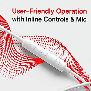 Symphonized Save 10% on NRG X Wired Earbuds with Microphone with 90% Noise Cancelling White & Blue Set