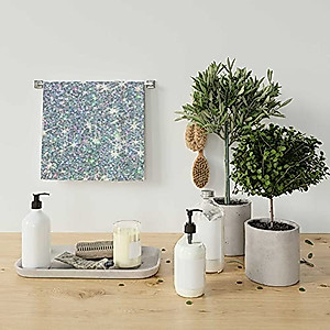 Hand Bath Towels Face Terry Towel Shiny Glitter Kitchen Decor Washcloth Bathroom Towels Soft Quick Dry 30 X 15 inch
