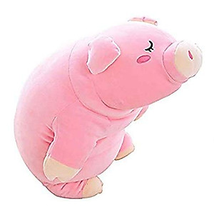 PASSIONFRUIT Stuffed Plush Pig/Piggy Pet -Toy Pink 17.6" Doll Baby Pillow Stuffed Animal | Super Soft, Huggable Toy for Toddler, Boys, Girls | Snuggle, Cuddle Pillow Stuffed with PP Cotton