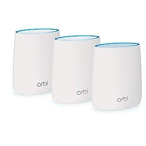 NETGEAR Orbi Ultra-Performance Whole Home Mesh WiFi System - WiFi router and two satellite extender with speeds up to 3Gbps over 7,500 sq. feet, AC3000 (RBK53) (Renewed)