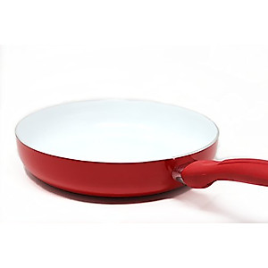 CONCORD 10.5" Ceramic Coated Non Stick Frying Pan Omelet Skillet Cookware PFOA and PTFE Free