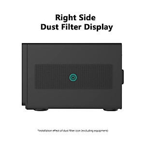 ADJNPCY Dust Filter for Synology NAS DS1821+ Dustproof PVC Cover - Black