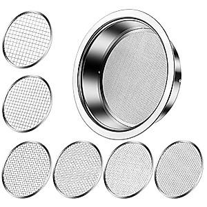 Garden Sieve Sifting Soil Sifter - 9.5in Composts Sifter,Garden Sifter Pans Sifting Pan Contain 5 Models Soil Sieve Hole Dirt Strainer,Rock Sifter Dirt Sifter for Sifting Screen,Peat Moss and More.