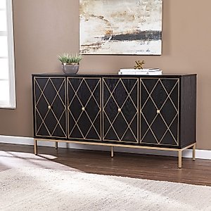 SEI Furniture Marradi Storage Cabinet, Black