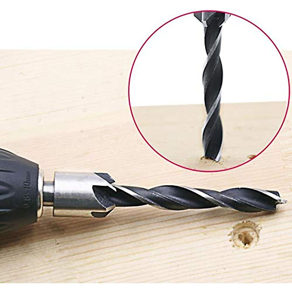 7pcs Countersink Drill Bits Woodworking Countersink Drill Bits Set, Center Drill Bit Set High-Speed Steel Countersink Drill Bits for Woodworking 3mm-10mm with Hex Key (Countersink Drill Bits)