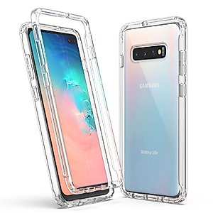 ULAK Galaxy S10 Plus Case, Slim fit Transparent Heavy Duty Shockproof Rugged Protection Case Soft TPU Protective Cover for Samsung Galaxy S10+ Plus 6.4 inch, Crystal Clear