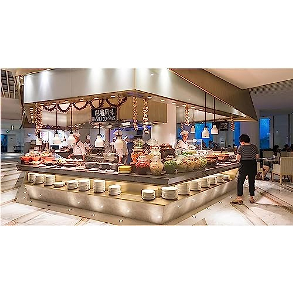 Food Insulation Lamp Commercial Food Warmers, 170mm, Retractable Food Heating Lamp High Power Commercial Hotel Kitchen Equipment Restaurant Supplies (Color : Silver)