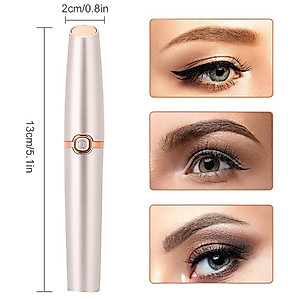 ZJchao Facial Hair Removal for Women, Eyebrow Trimmer Body Hair Groomers USB Rechargeable Painless Portable Precision Electric Eyebrow Hair Remover for for Nose Lips Face Body