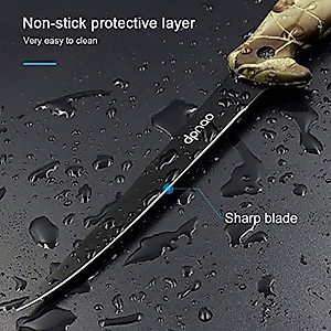 dpnao Fillet Knife Fishing 6-8 inch Chef Knifes/Professional Level Knives for Filleting Boning Kitchen /Flexible Stainless Steel Blade with Sheath and Sharpener
