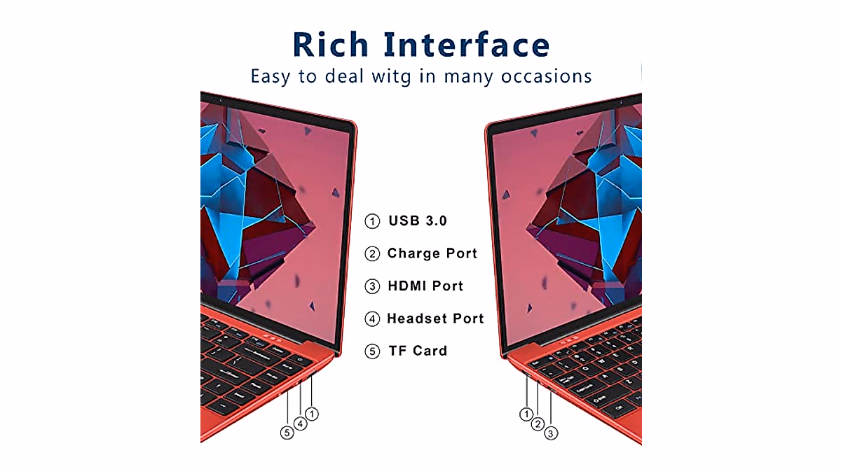 Ruzava 14" Windows 10 Laptop - Light & Powerful with FHD Display