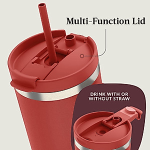 Contigo Streeterville 40oz Tumbler, Stainless Steel Vacuum Insulated, Leak-Proof, Cold for 29 Hours,Goji Berry