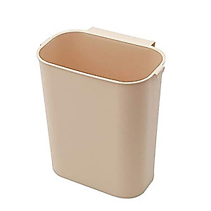 Trash Can Home Kitchen Slide Cover Hanging Trash Rubbish Garbage Can Waste Paper Basket