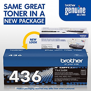 Brother TN436BK Super High Yield Toner-Retail Packaging , Black
