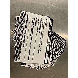 DOT Inspection Stickers (10 Pack)