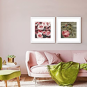 Liuxuange 20x20 Frame White, Wooden Photo Frame Display Pictures 16x16 with Mat or 20x20 Without Mat, Home Wall Decor Gallery Poster-1PCS