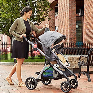Evenflo Pivot Xpand Modular Stroller, Baby Stroller, 4 Modes, Durable Construction, Extra-Large Storage Basket, Compact Folding Design, 55-lb Capacity, Stallion Black-1 Count (Pack of 1)