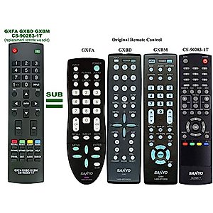 New Replaced Remote GXCC GXFA GXBD GXBM CS-90283-1T fit for Sanyo LCD HDTV DP32242 DP46142 DP32640 DP32642 DP42142 DP42740 DP42841 DP46841 DP47840 DP50741 DP50842 FVM3982 FVM4212 FVM5082 DP42840