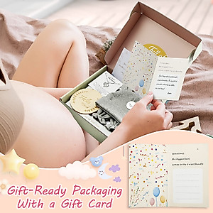 Luxekem Baby Shower Gifts Baskets, Pregnancy Gifts for First Time Moms, Registry Search for Boys & Girls, Neutral Newborn Accessories for Parent to be, Gifts Baskets Set with 10 Stuffs