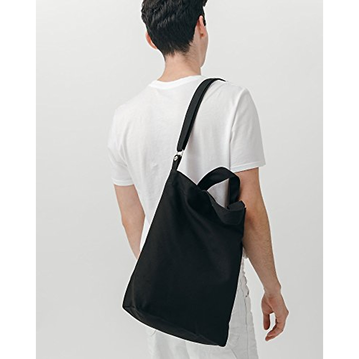 BAGGU Duck Bag Canvas Tote, Essential Everyday Tote, Spacious and Roomy, Black