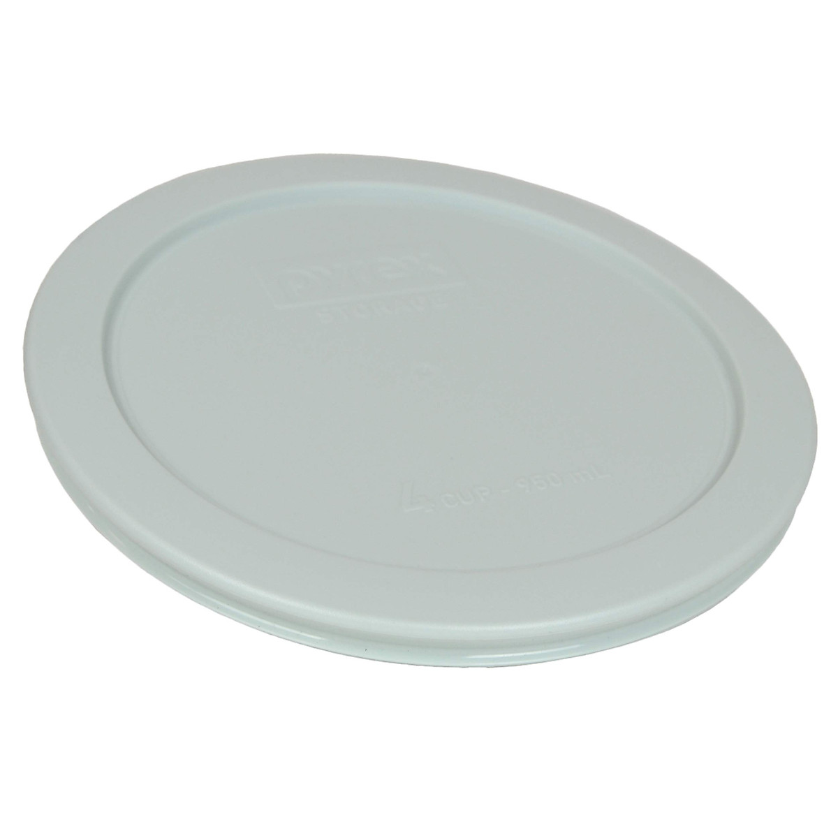 Pyrex (4 7201 4 cup Glass Dishes & (4) 7201-PC 4 Cup Muddy Aqua Lids Made in the USA