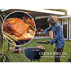 Cedar BBQ Premium Cedar Grilling Planks - 2 Piece Set - 5.5" x 15" - Western Red Cedar - Perfect Smoky Cedar Flavor