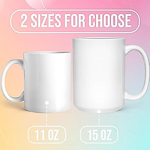 White Ceramic Coffee Mug Photo Mugs Personalized Picture Custom Name Birthday Easter Gifts For Women Friends Teen Girls Sisters Novelty Tea Cup Table Desk Accessories 11 And 15 Oz