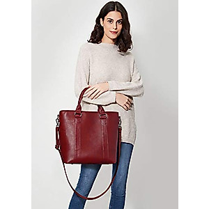 Newshows Women Faux Leather Satchel Handbag Bucket Bag Top Handle Crossbody Purse, Mini Tote Bags
