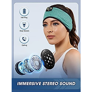 Fulext Sleep-Headphones-Headband-Bluetooth - Headphones for Sleeping Sleep Mask Headphones with Thin HD Stereo Speakers Perfect for Side Sleepers,Insomnia,Sport,Travel Best Gifts for Men Women