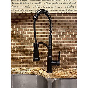 YITAHOME Kitchen Faucets with Pull Down Out Sprayer Oil Rubbed Bronze Commercial Sinks Faucet Single Hole Single Handle Brass Body for RV Laundry Kitchen (Oil Rubbed Bronze)