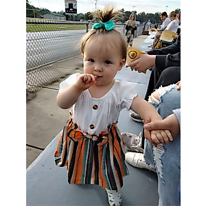 Infant Baby Girls Dress Summer Kids Casual Party A-Line Dresses (9-12 Months)