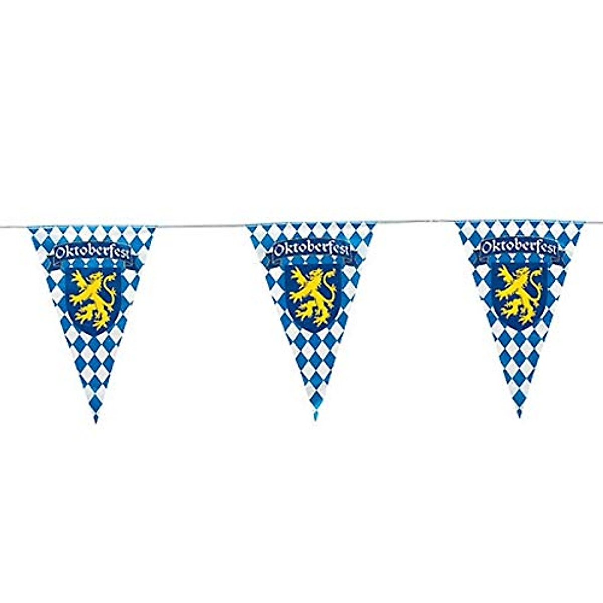 Oktoberfest Pennant Banner | 100 Feet and 2 Wall or Doorway Pennants Oktoberfest Set