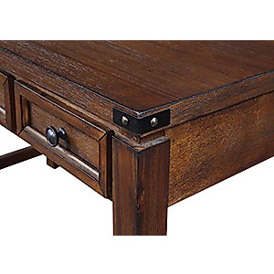 OSP Home Furnishings Baton Rouge Writing Desk, Walnut