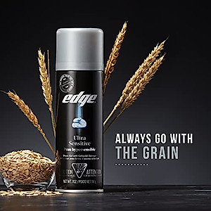 Edge Shave Gel for Men, Ultra Sensitive with Colloidal Oatmeal, (6 Pack) - Shaving Gel For Men That Moisturizes, Protects and Soothes To Help Reduce Skin Irritation