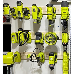 Ryobi 18V Cordless Tool & Battery Mounts Hangers Holders Brackets - 12 Pack - 6 Tool + 6 Battery Mounts